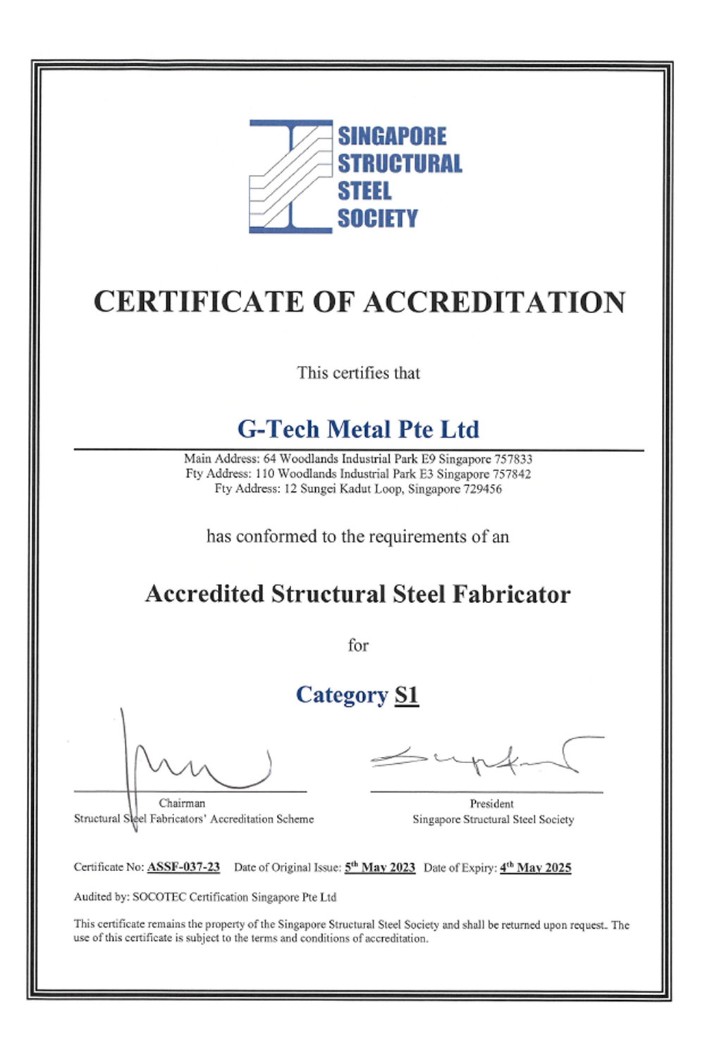 G-Tech Metal - G-Tech Metal Pte.Ltd